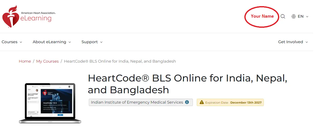 HeartCode® BLS – Online (AHA 2025)